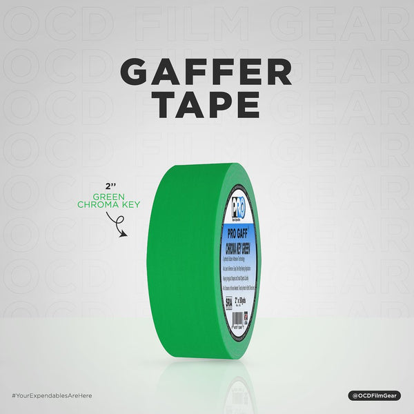 ProTapes Pro Gaff Adhesive Tape (2" x 50 yd, Chroma Key Green ...