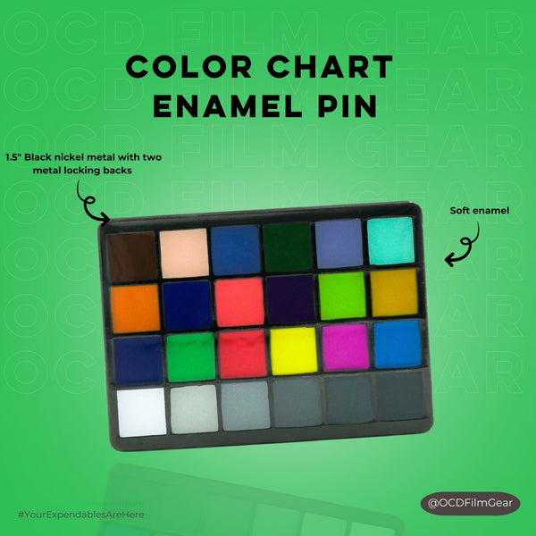 Color Chart Enamel Pin – ocdfilmgear